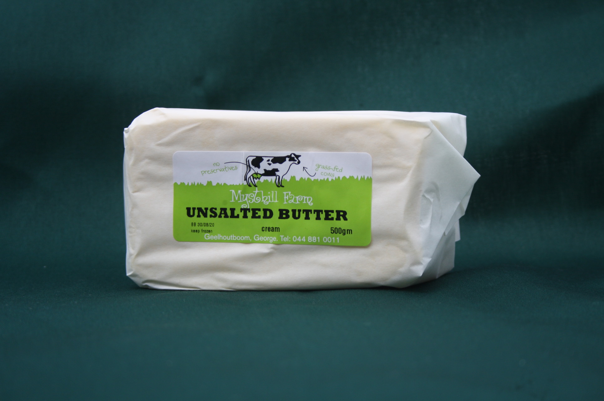 Butter Unsalted 500g Mysthill Farm butter-unsalted-500g-mysthill-farm